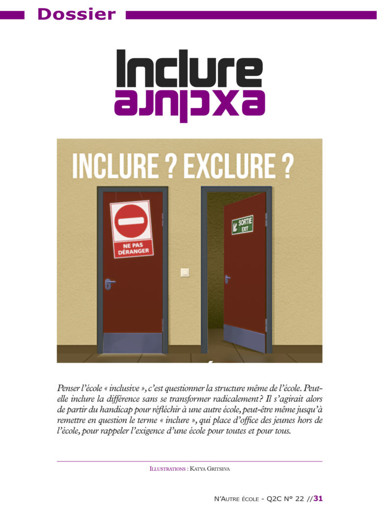 Nouveau n° de N’Autre école : Inclure ? Exclure ? Pour une école ...
